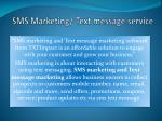 PPT - SMS Marketing | Text Message Marketing PowerPoint Presentation ...