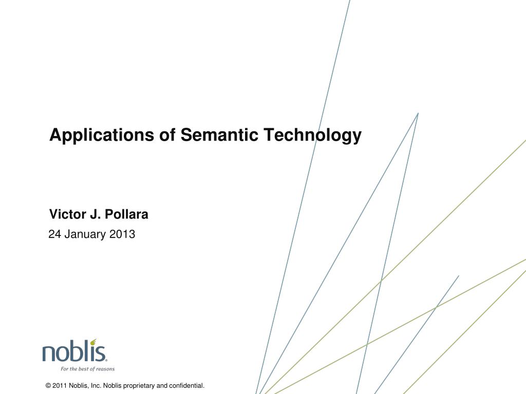 PPT - Applications of Semantic Technology PowerPoint Presentation, free ...