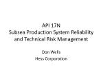 PPT - API 17N Subsea Production System Reliability, Integrity, and ...