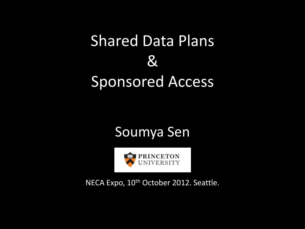 PPT - Shared Data Plans & Sponsored Access PowerPoint Presentation - ID ...