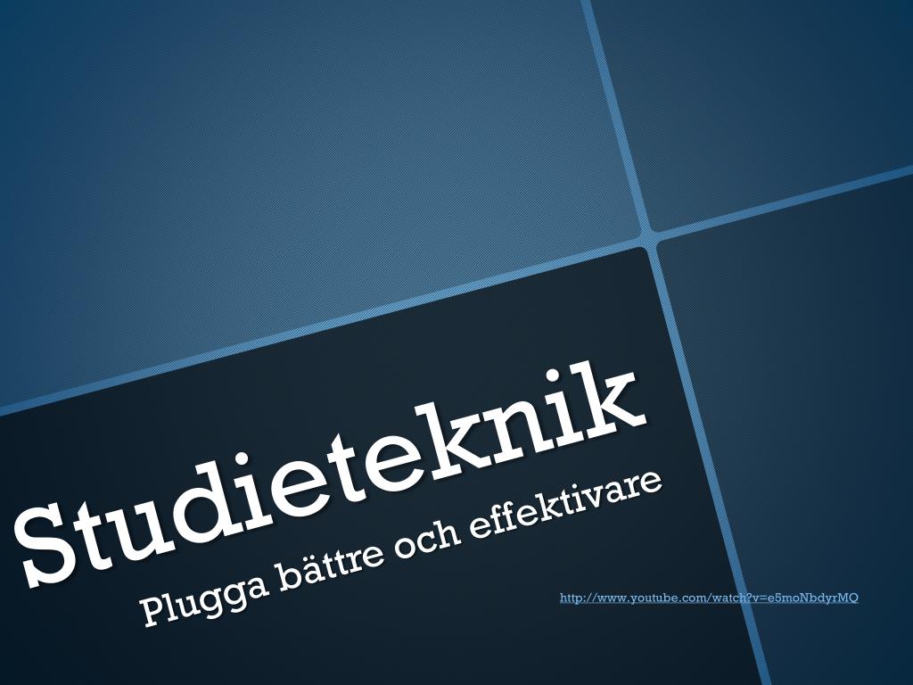 PPT - Studieteknik PowerPoint Presentation, free download - ID:3458836