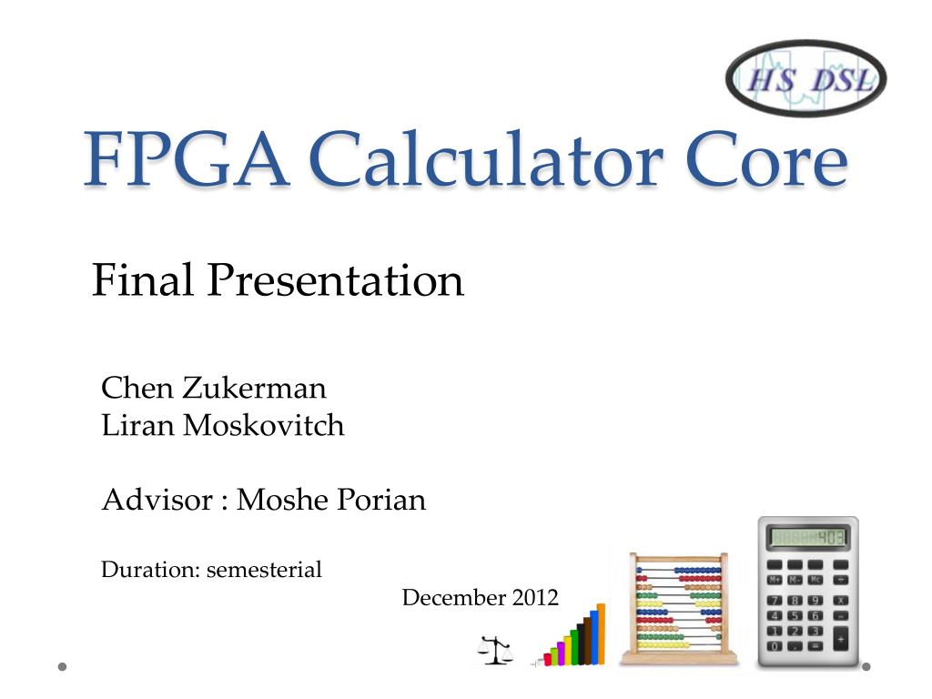 PPT - FPGA Calculator Core PowerPoint Presentation, free download - ID ...
