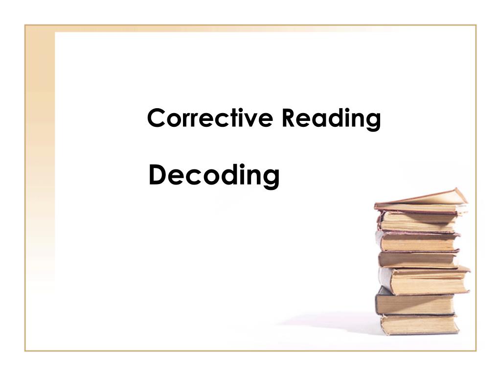 PPT - Corrective Reading PowerPoint Presentation, free download - ID ...