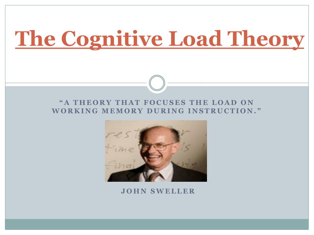 PPT - The Cognitive Load Theory PowerPoint Presentation, free download ...