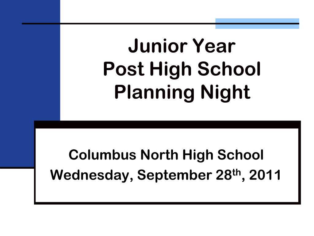 PPT - Junior Year Post High School Planning Night PowerPoint ...