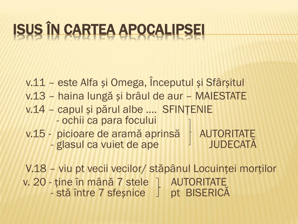 PPT - Isus în cartea Apocalipsei PowerPoint Presentation, free download ...