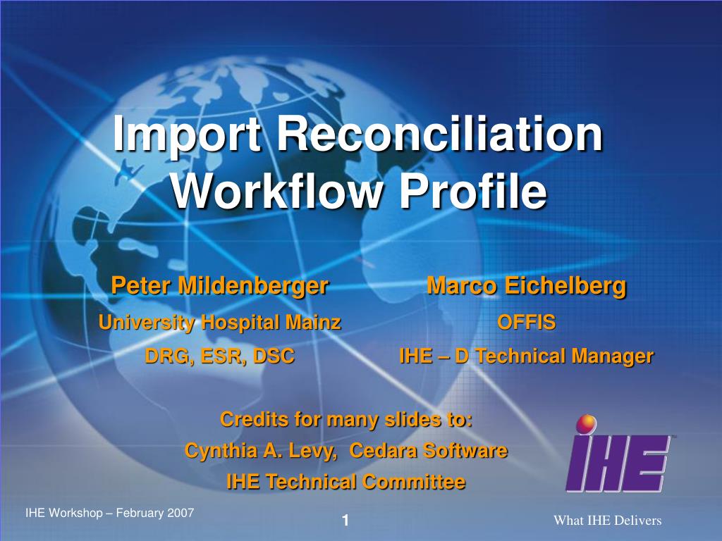 PPT - Import Reconciliation Workflow Profile PowerPoint Presentation ...