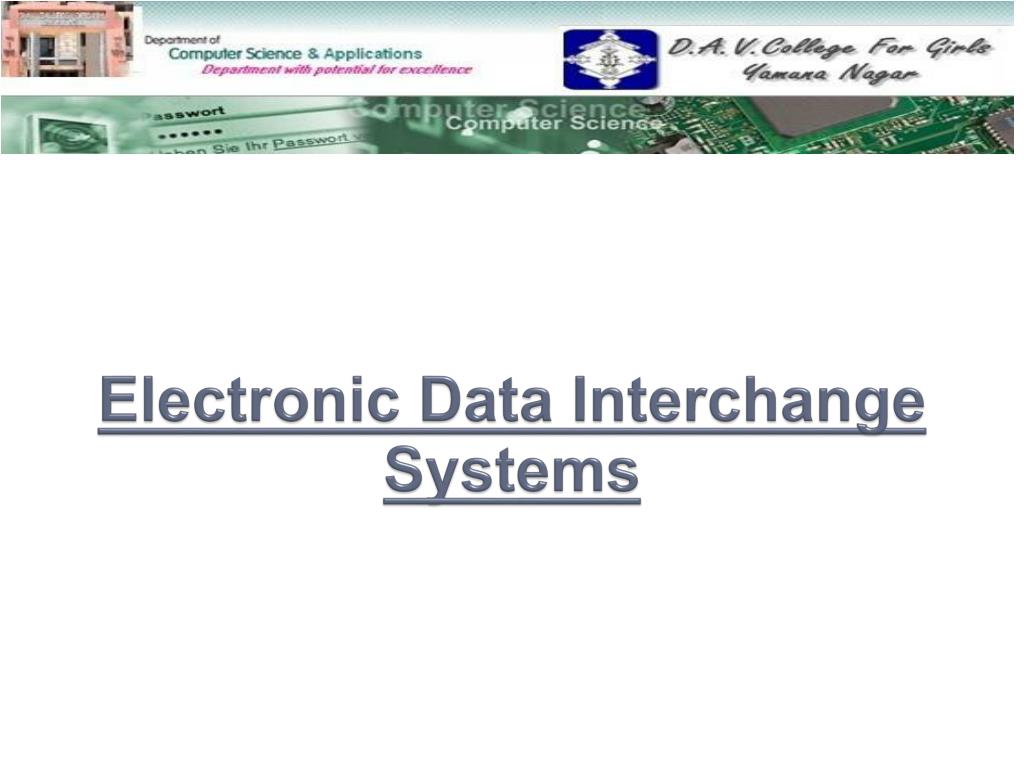 PPT - Electronic Data Interchange Systems PowerPoint Presentation, free ...