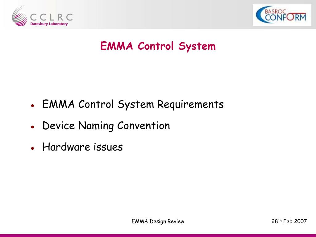 PPT - EMMA Control System PowerPoint Presentation, free download - ID ...