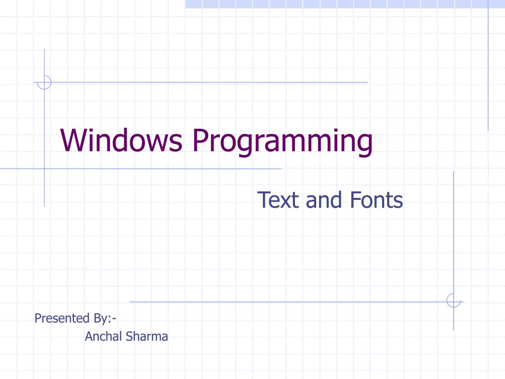 PPT - Windows Programming PowerPoint Presentation, free download - ID ...
