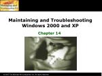 PPT - Troubleshooting and maintaining a PC PowerPoint Presentation ...