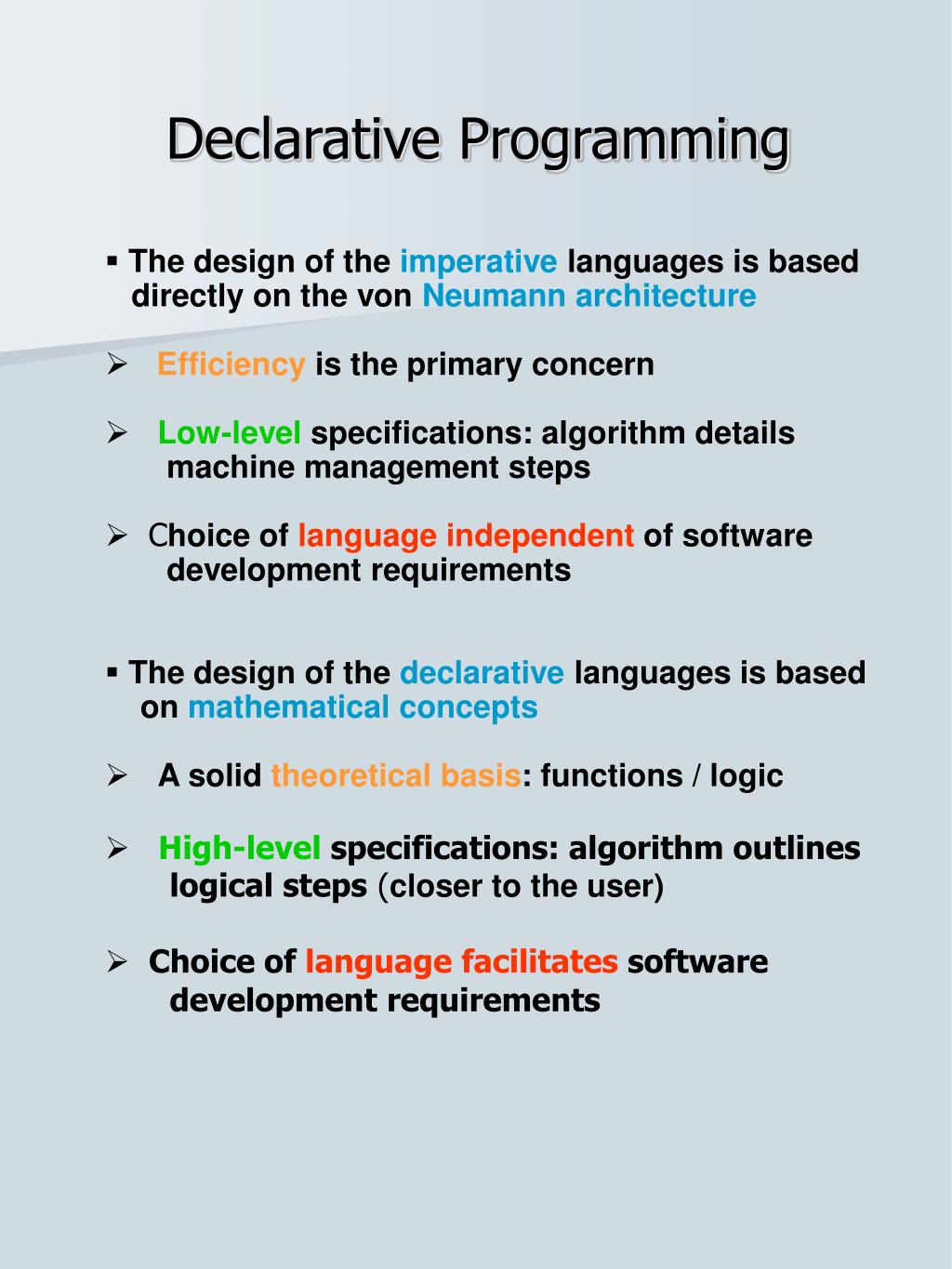 PPT - Declarative Programming PowerPoint Presentation, free download - ID:3481226