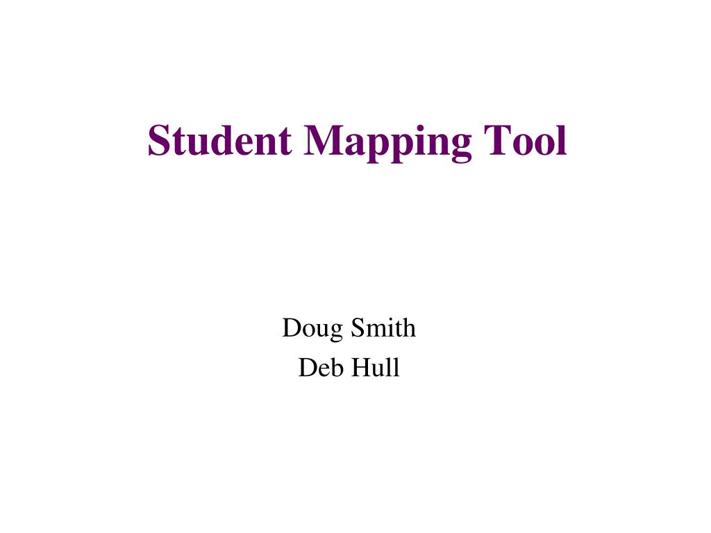 PPT - Student Mapping Tool PowerPoint Presentation, free download - ID ...