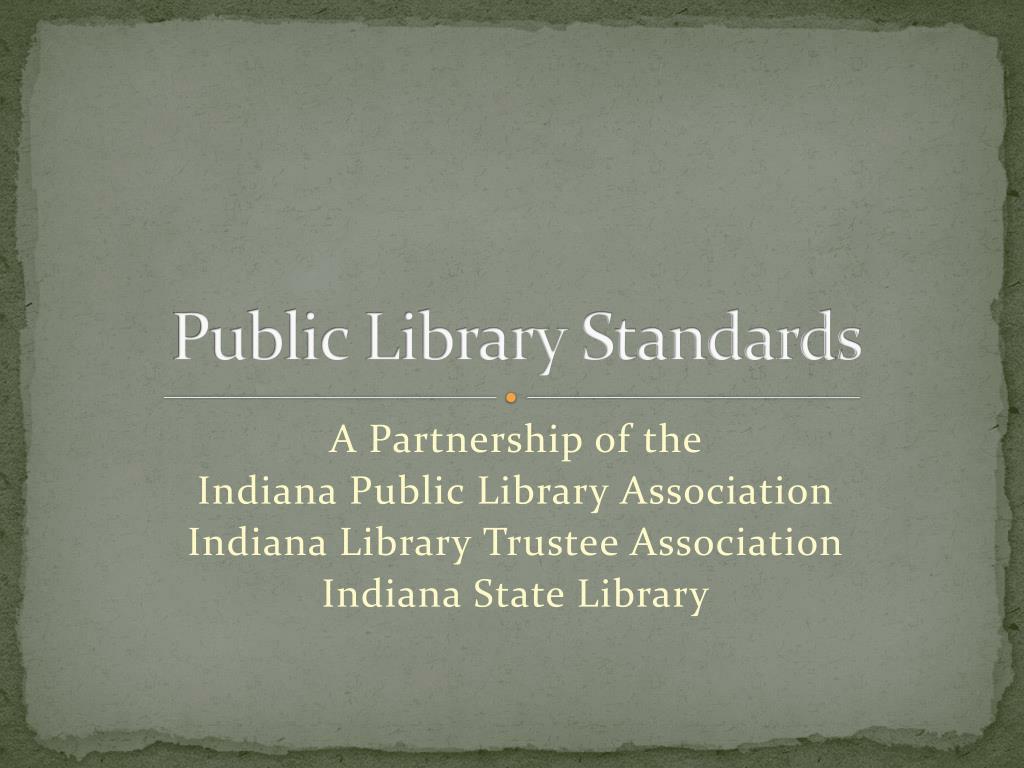 PPT - Public Library Standards PowerPoint Presentation, free download ...