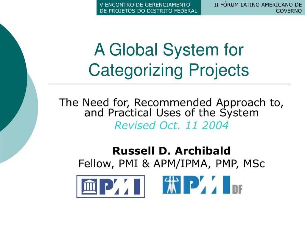 PPT - A Global System for Categorizing Projects PowerPoint Presentation ...