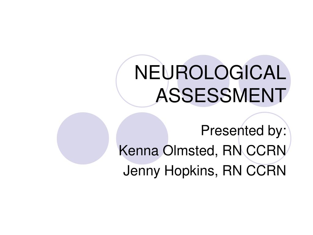 PPT - NEUROLOGICAL ASSESSMENT PowerPoint Presentation, free download ...