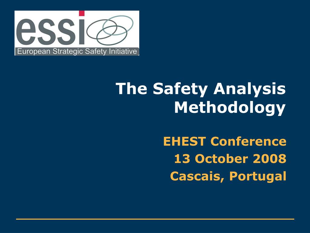 PPT - The Safety Analysis Methodology PowerPoint Presentation, free ...
