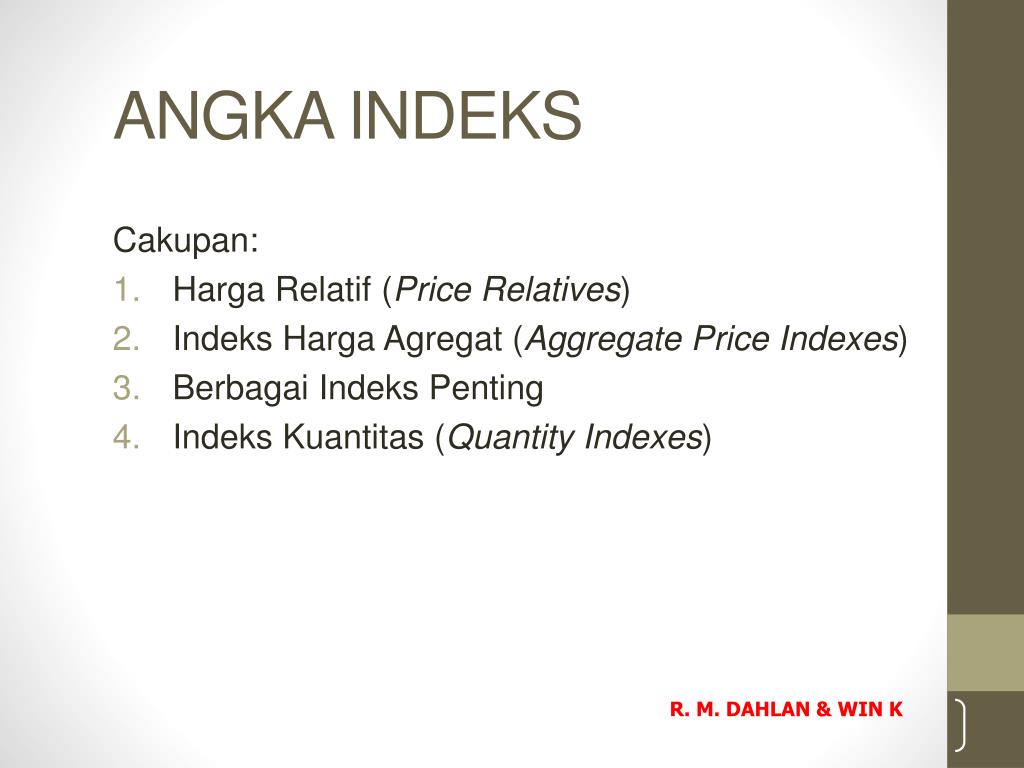 PPT - ANGKA INDEKS PowerPoint Presentation, free download - ID:3494645