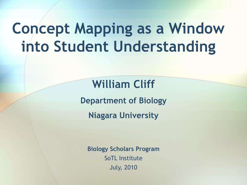 PPT - Concept Mapping as a Window into Student Understanding PowerPoint ...