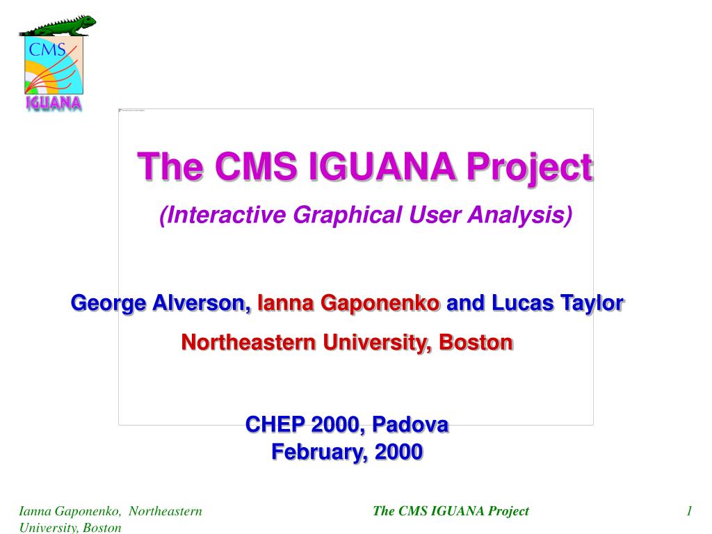 PPT - The CMS IGUANA Project PowerPoint Presentation, free download ...