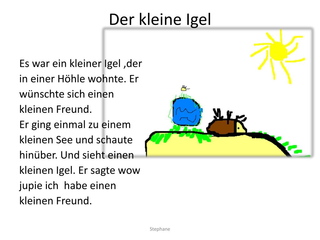 PPT - Der kleine Igel PowerPoint Presentation, free download - ID:3498383
