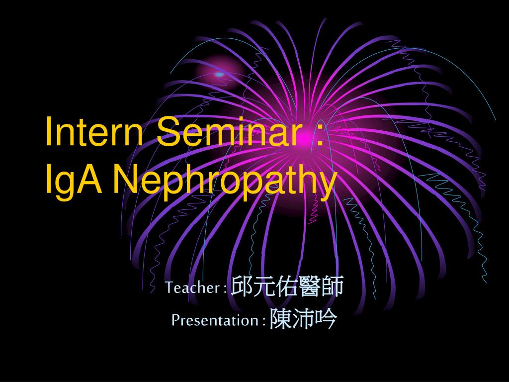 PPT - Intern Seminar : IgA Nephropathy PowerPoint Presentation, free ...