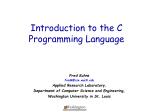 PPT - Introduction to C Programming Language PowerPoint Presentation ...