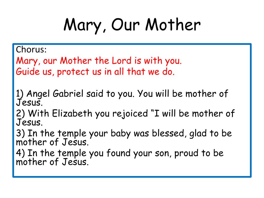 PPT - Mary, Our Mother PowerPoint Presentation, free download - ID:3500490