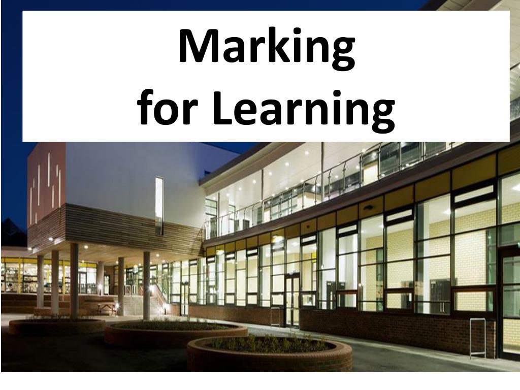 PPT - Marking for Learning PowerPoint Presentation, free download - ID ...
