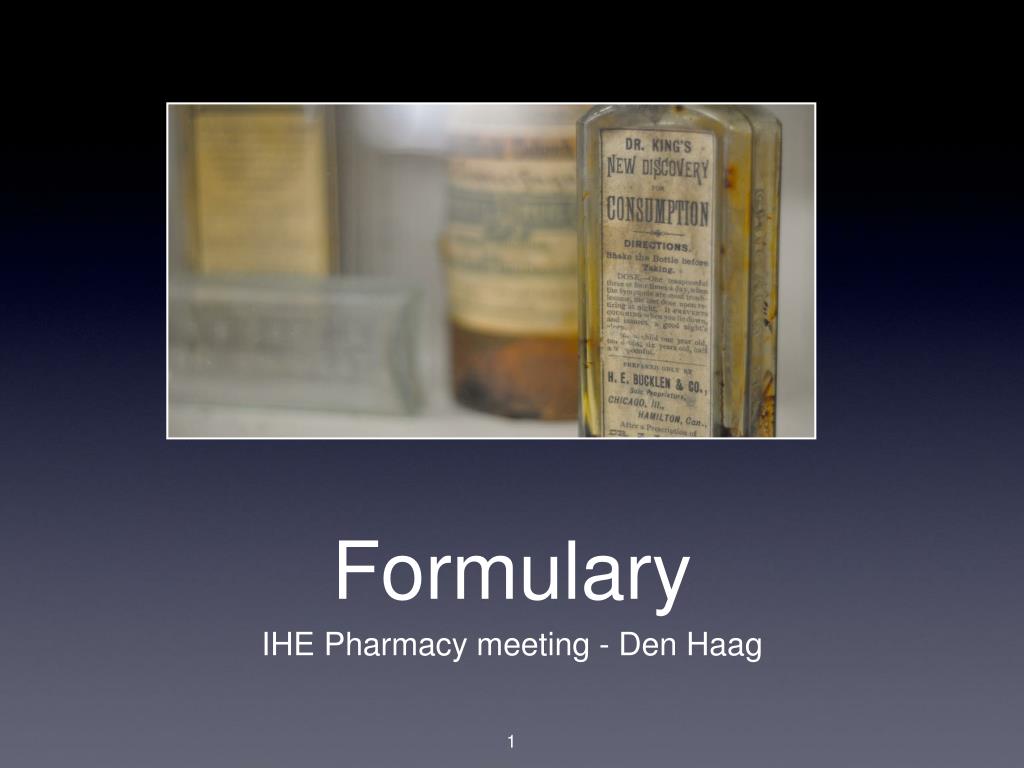 PPT - Formulary PowerPoint Presentation, free download - ID:3504736