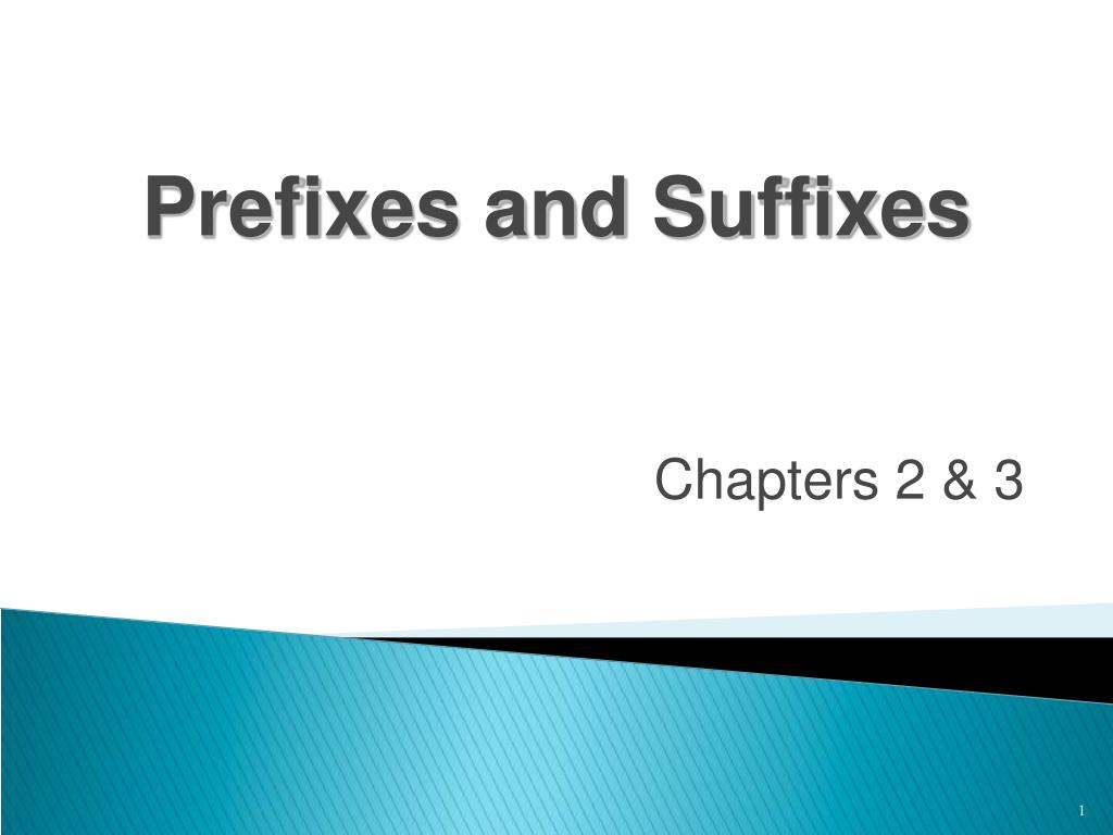 PPT - Prefixes and Suffixes PowerPoint Presentation, free download - ID ...
