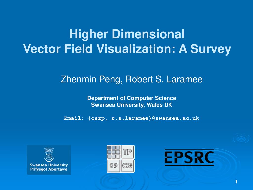 PPT - Higher Dimensional Vector Field Visualization: A Survey ...