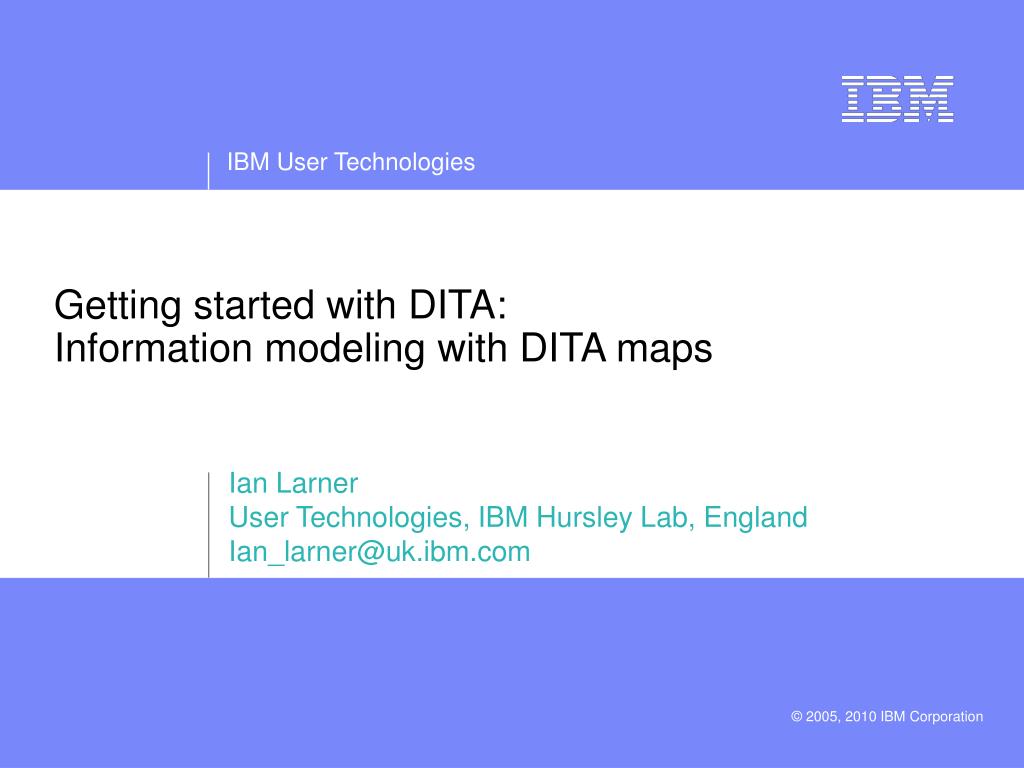 PPT - Getting started with DITA: Information modeling with DITA maps PowerPoint Presentation ...