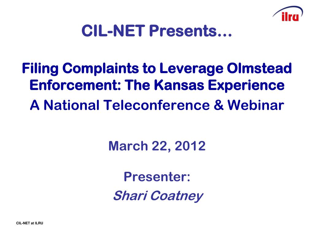 PPT - CIL-NET Presents… PowerPoint Presentation, free download - ID:3516848
