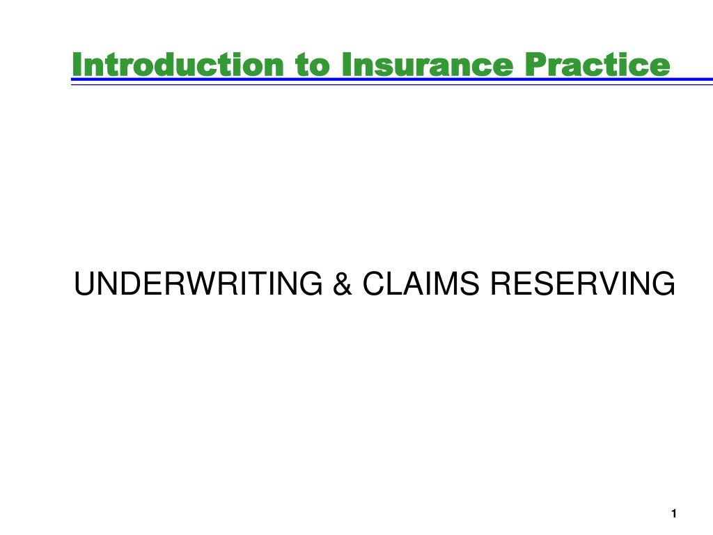 PPT - Introduction to Insurance Practice PowerPoint Presentation, free ...