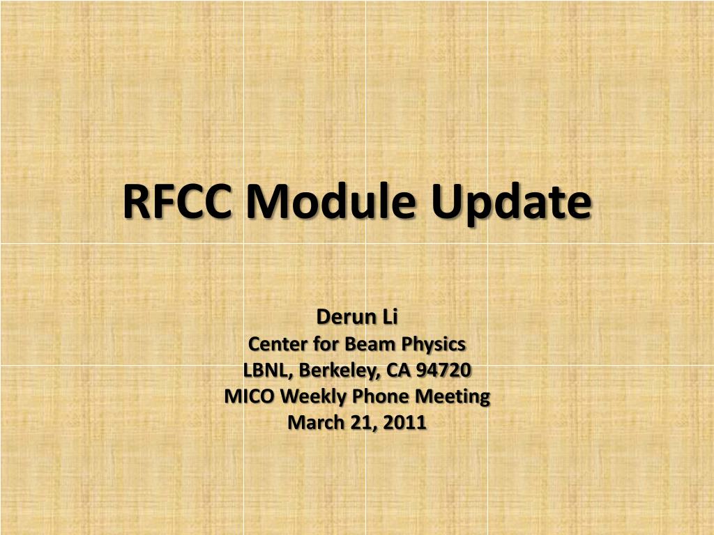 PPT - RFCC Module Update PowerPoint Presentation, free download - ID ...