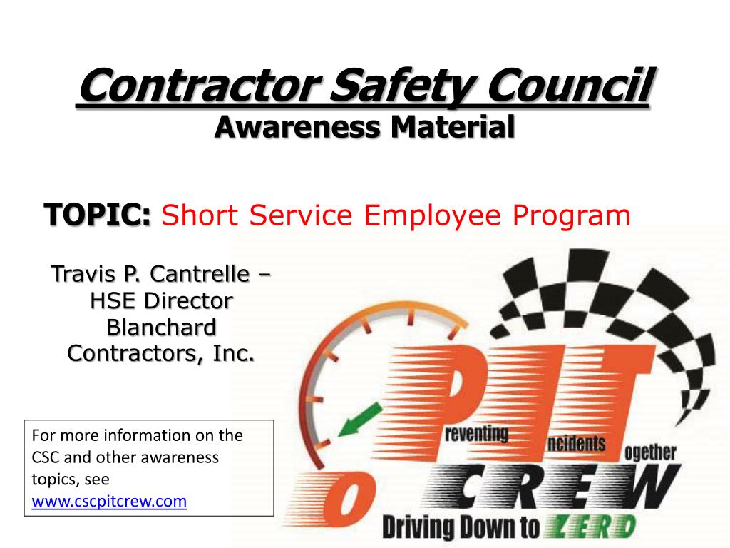 PPT - Contractor Safety Council PowerPoint Presentation, free download ...