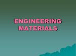 PPT - Engineering Materials PowerPoint Presentation, free download - ID ...