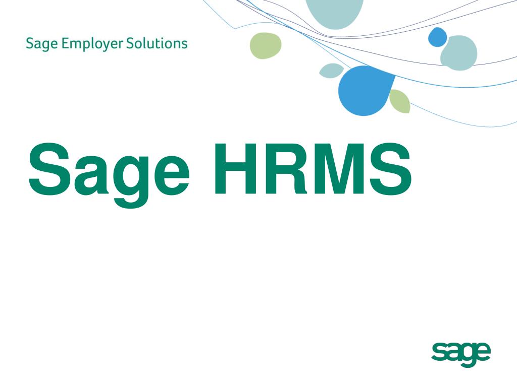 PPT - Sage HRMS PowerPoint Presentation, free download - ID:3528625