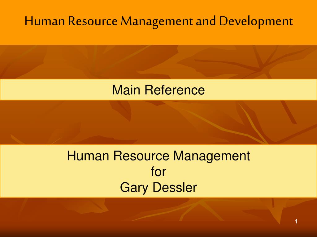 PPT - Human Resource Management and Development PowerPoint Presentation ...