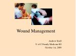 PPT - Principles of Wound Management PowerPoint Presentation, free ...