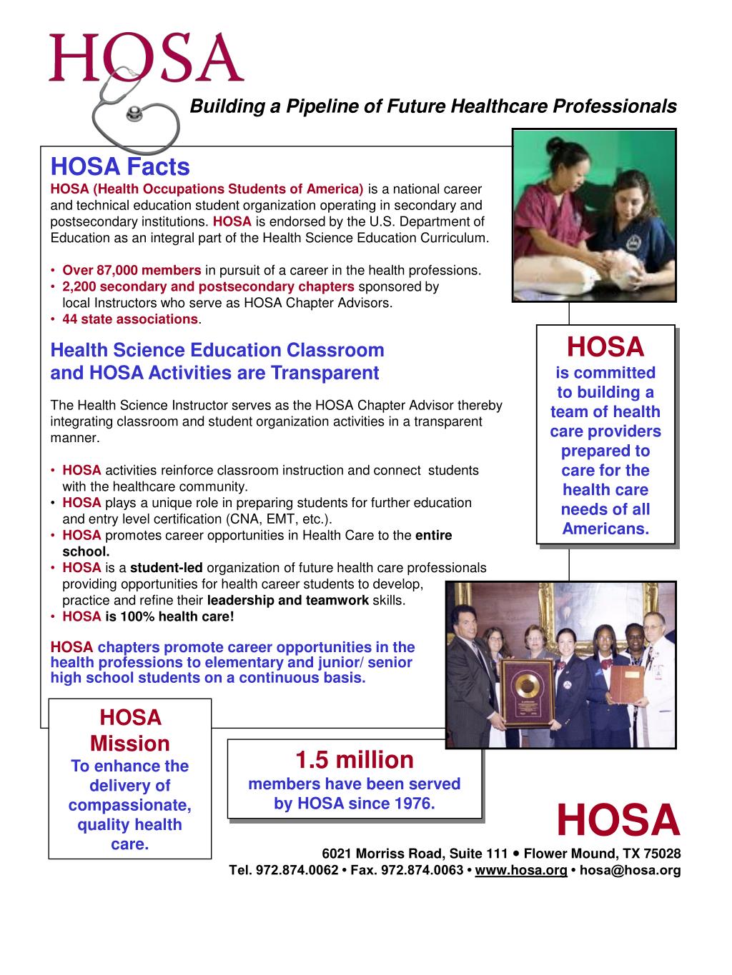PPT - HOSA Facts PowerPoint Presentation, free download - ID:3534748