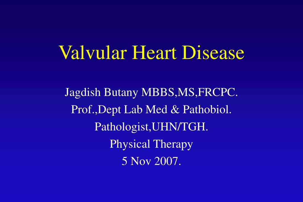 PPT - Valvular Heart Disease PowerPoint Presentation, free download ...