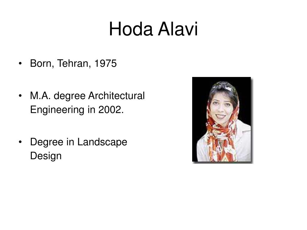 PPT - Hoda Alavi PowerPoint Presentation, free download - ID:3536280