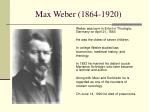 PPT - Max Weber (1864-1920) PowerPoint Presentation, free download - ID ...