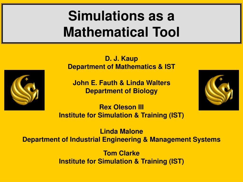 PPT - Simulations as a Mathematical Tool PowerPoint Presentation, free ...