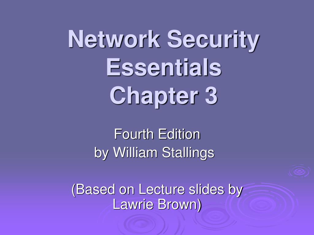 PPT - Network Security Essentials Chapter 3 PowerPoint Presentation ...