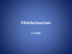 PPT - Efnisheimurinn 3. Kafli PowerPoint Presentation, free download ...