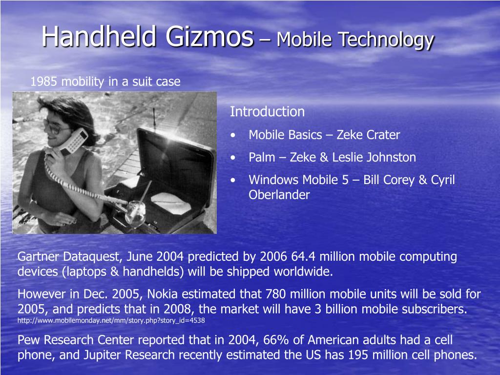 PPT - Handheld Gizmos – Mobile Technology PowerPoint Presentation, free ...