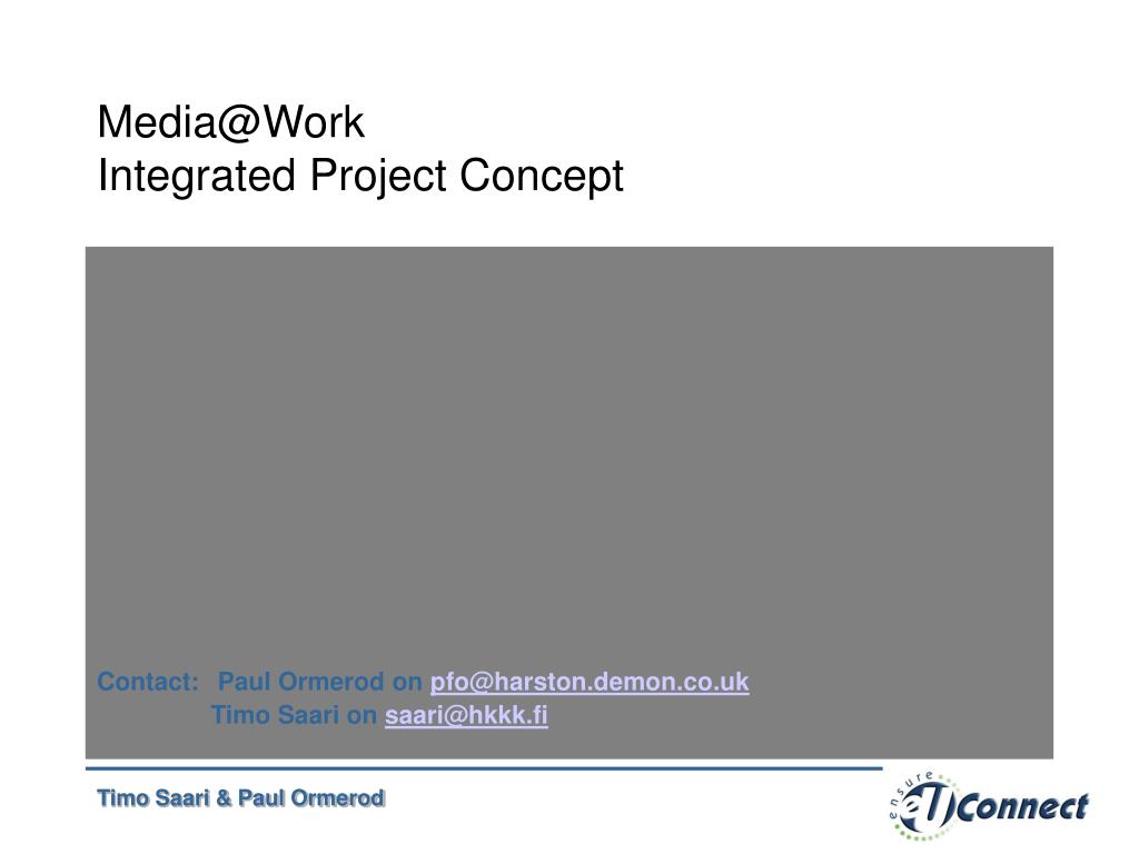 PPT - Media@Work Integrated Project: Enhancing Organizational Narrative ...